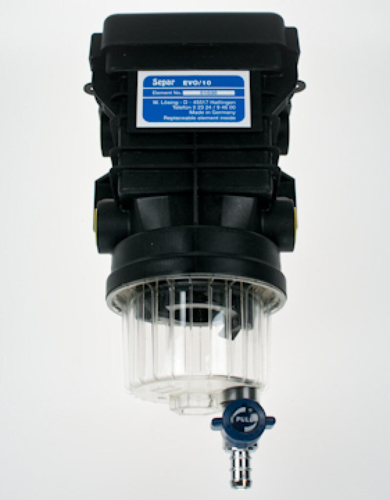 Solbris Maritime: Filterhus EVO10, Water-separating fuel pre-filter ...